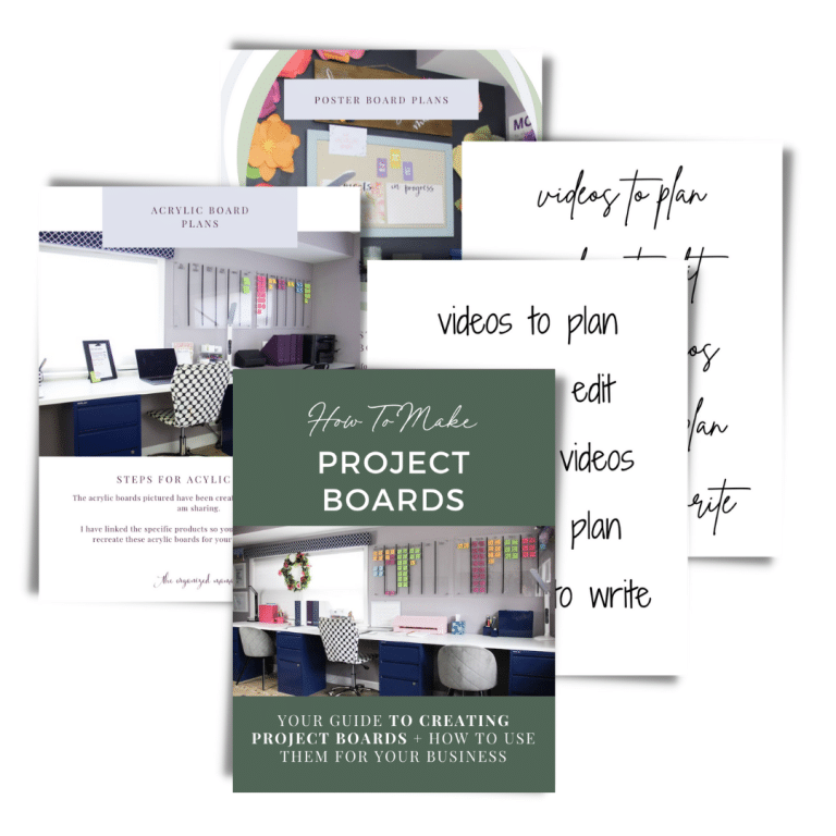 How To Make A Project Board Workbook - The Organized Mama Shop