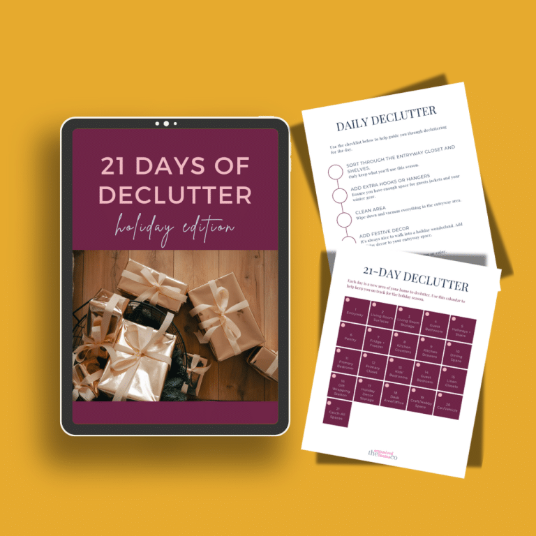 21-Days of Declutter Challenge: Holiday Edition - The Organized Mama Shop