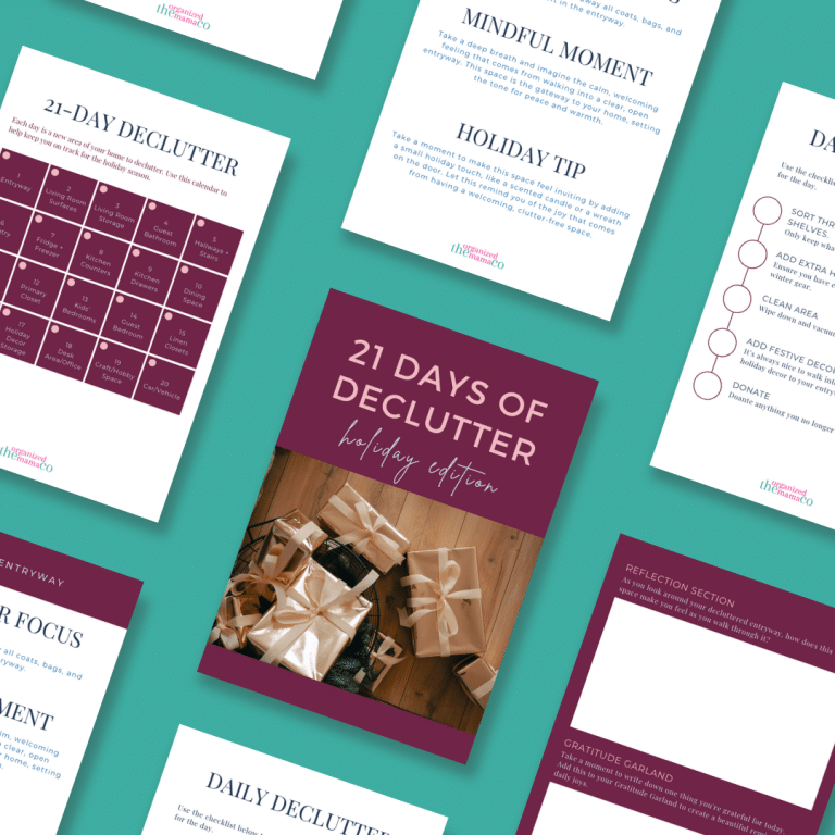 21-Days of Declutter Challenge: Holiday Edition - The Organized Mama Shop