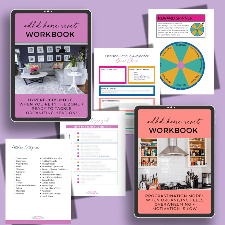 ADHD Home Reset Workbooks : ADHD-Friendly Organizing + Declutter Strategies - The Organized Mama ...
